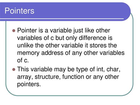 Pointers Week Ppt Download
