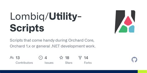 Github Lombiq Utility Scripts Scripts That Come Handy During Orchard Core Orchard X Or