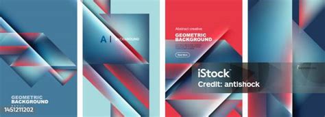 추상 배경 세트 유체 그라디언트 디자인과 겹치는 삼각형 표지 템플릿 전단지 플래 카드 브로셔 배너 모음 패턴에 대한 스톡 벡터 아트 및 기타 이미지 Istock