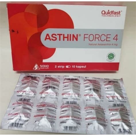 Jual Asthin Force 4 Strip 10 Kapsul Shopee Indonesia