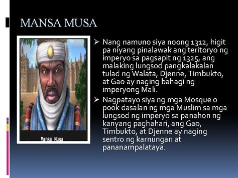 Ghana Mali At Songhai Ang Tatlong Imperyo Ng