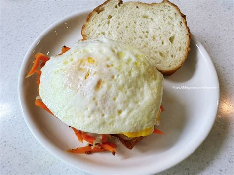 양배추 당근 라페 계란 샌드위치