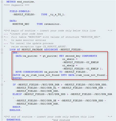 Simplify Transformations With End Routine Sap Community