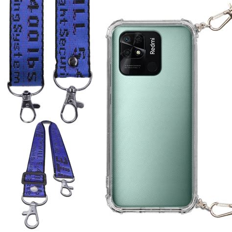 Etui ANTI SHOCK Na SMYCZY Do XIAOMI REDMI 10c 4G Ochronna Pasek GRANATOWY Funnycase Sklep