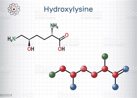 Hydroxylysine Hyl Molecule It Is Amino Acid Human Metabolite Structural