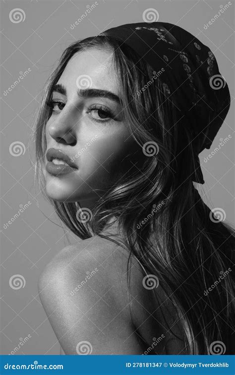 Beautiful Girl Sensual Young Woman Fashion And Beauty Female Face