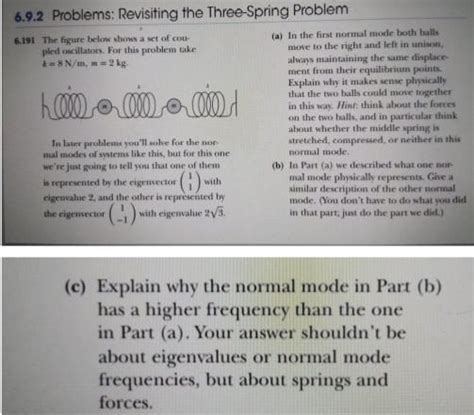 Solved Problems Revisiting The Three Spring Problem Chegg