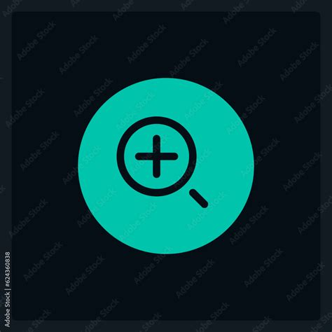 Active Zoom More Button Ui Element Template Editable Isolated Vector Dashboard Component Flat