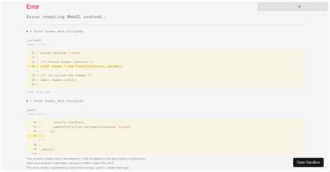 Camera Focus Codesandbox