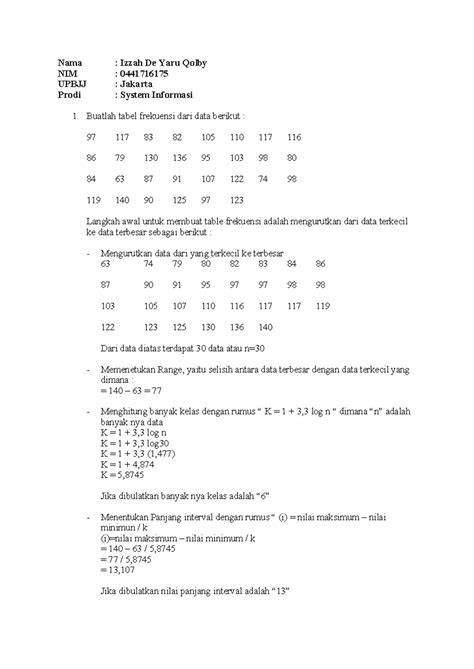 Tugas 1 Analisis Dan Visualisasi Data Prodi Sistem Informasi Studocu