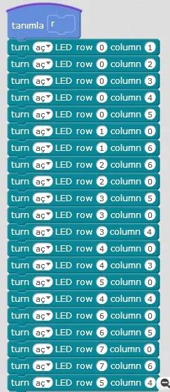 Arduino Eğitim Kiti Scratch Ders 14 Dot Matrix Modül