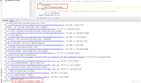 pyinstaller打包遇到：attributeerror ‘str‘ object has no attribute ‘decode‘报错问题解决办法 pyinstaller