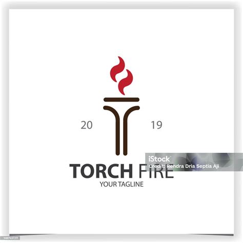 횃불 에너지 열 아이콘 로고 프리미엄 우아한 템플릿 벡터 Eps 10 3차원 형태에 대한 스톡 벡터 아트 및 기타 이미지 3차원 형태 가연성 개념 Istock
