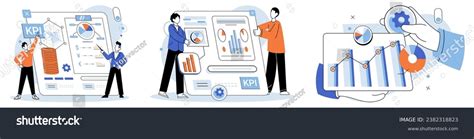 Analysis Tool Business Intelligence Vector Illustration Stock Vector