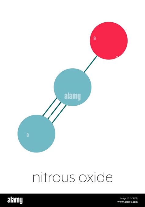 Nitrous Oxide Nos Laughing Gas N2o Molecule Used In Surgery As