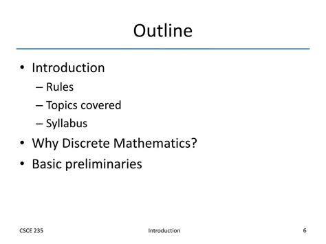 Ppt Introduction Csce 235 Introduction To Discrete Structures Powerpoint Presentation Id3226935