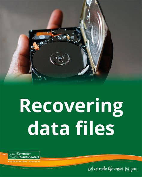 Recovering Data Files Computer Troubleshooters