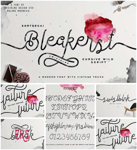 Bleakerst Cursive Script Free Download