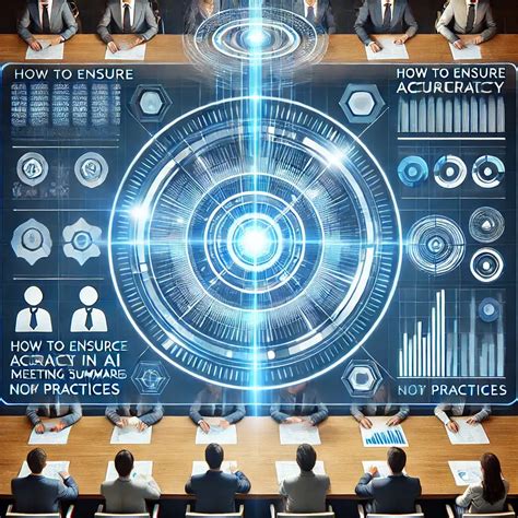 How To Ensure Accuracy In Ai Meeting Summaries Best Practices Sharpen Ai