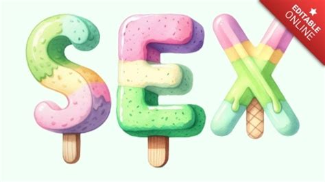Sex Icecream Font Text Effect Generator