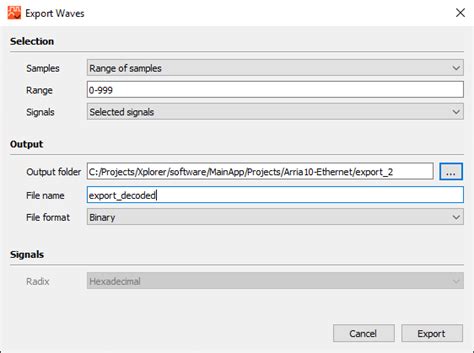 EXOSTIV Waves Binary Format Description Exostiv Labs