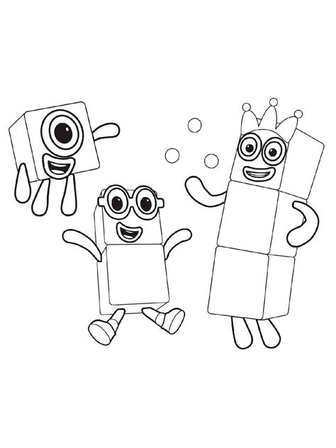 Numberblocks Coloring Pages