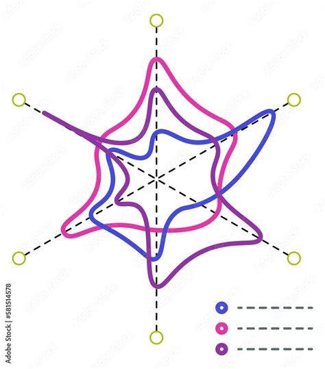 Radar Chart Icon Data Distribution Infographic Element Stock Illustration Adobe Stock