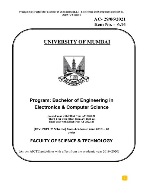 Electronic Computer Science Syllabus Sem Vi Mumbai University Pdf Pdf