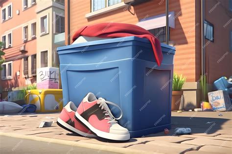 Premium Ai Image Garbage In Urban City Overflow The Garbage Dumpster