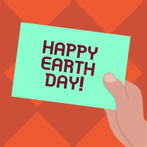 Handwriting Text Writing Happy Earth Day Concept Meaning Worldwide
