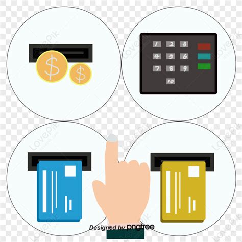 Atm 기계 일러스트 돈을 찾다 절차 만화 소재은행 카드 Png 일러스트 무료 다운로드 Lovepik