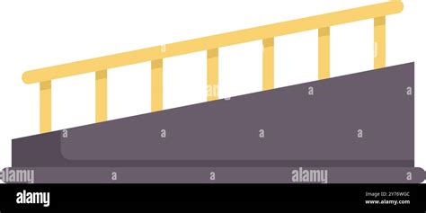 Wheelchair Access Ramp With Yellow Handrails Providing Disabled People Access To Public