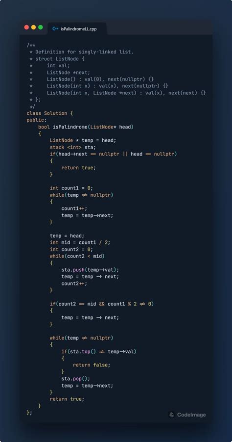 day 64 of 100 days of coding challenge palindrome linked list upamanyu roy chowdhury posted