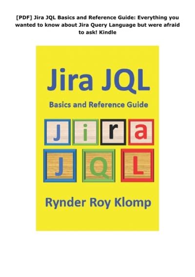 Pdf Jira Jql Basics And