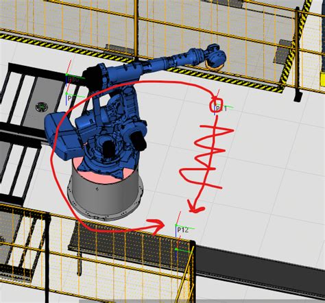 Robot Takes A Longer Ptp Way Than Intended Robot Programming Visual