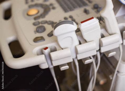 Ultrasonic Sensors On Ultrasound Machines Of Various Types In Medicine