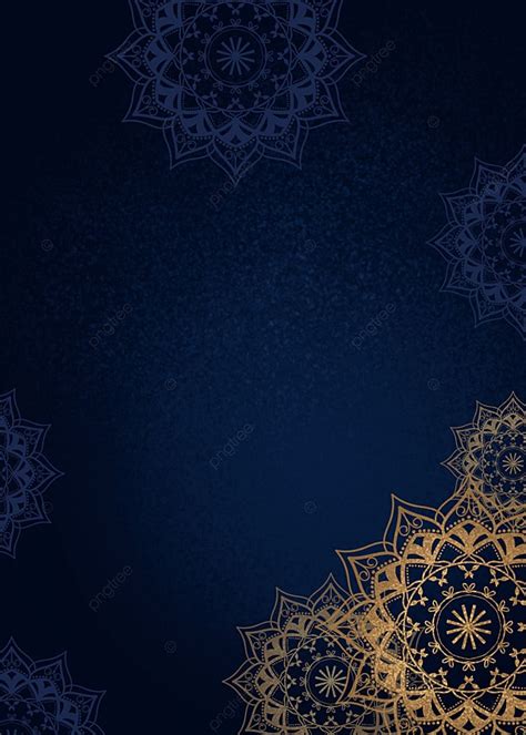 Blue Gradient Retro Classical Pattern Background Wallpaper Image For