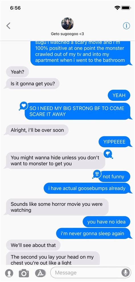 Texting Them When You Get Scared Watching A Scary Movie ʚ Incl Gojo Geto Nanami Toji Choso