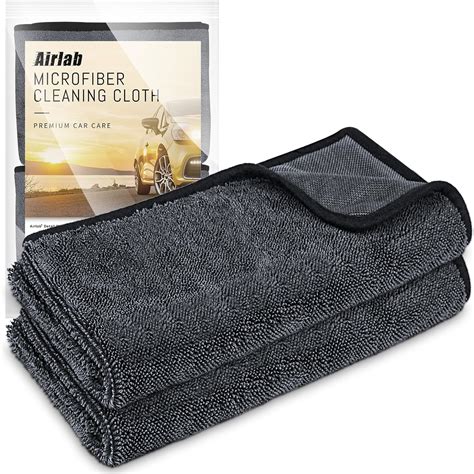 Airlab Microfiber Drying Towels For Cars Wash Lint Free Streak Free