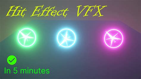 Hit Effect Vfx Using Unitys Particle System Youtube