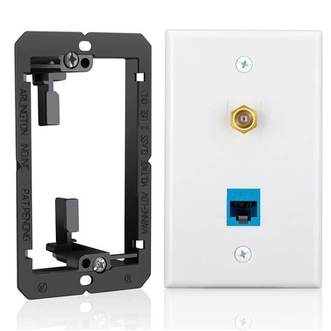 2 Port Ethernet Coax Wall Plate With Single Gang Low Desertcart Sri Lanka