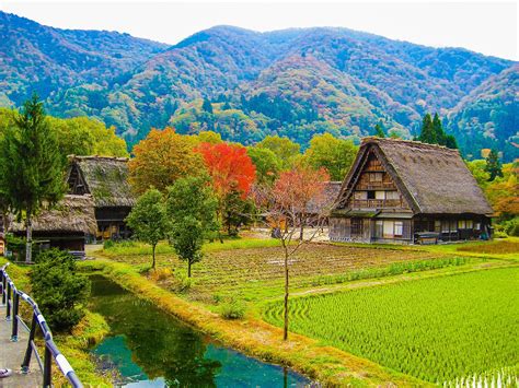 農村の風景白川郷 Japaaan