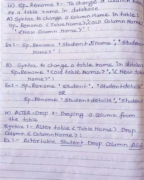 sql handwritten notes sql freshersjobs internship2024 softwareengineer sqlforbeginners