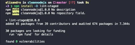 TypeScript Validação do processo de linting no pré commit