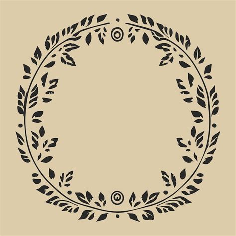 Premium Vector Decorative Frame Ornament Floral Vector Illustration