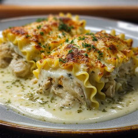 Chicken Alfredo Lasagna Rolls Eazy Dishes
