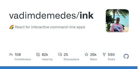 GitHub Vadimdemedes Ink React For Interactive Command Line Apps