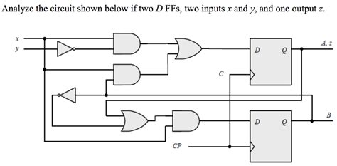 Solved Analyze The Circuit Shown Below If Two D Ffs Two
