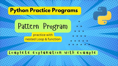 Pattern Program Practice Python Programming Practice Nested Loop