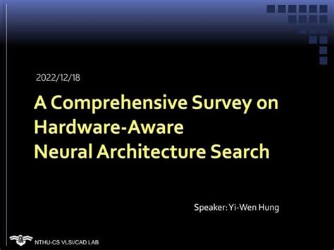 Survey On Hw Aware Nas Pptx